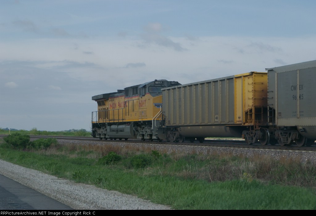UP 6017 Is DPU For WB Coal Empties